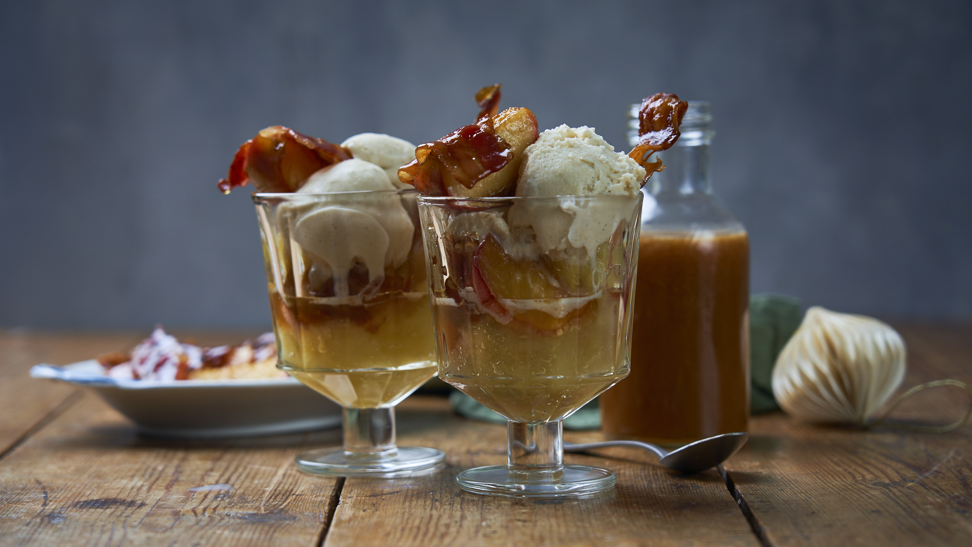 Bacon Apple Sundae Icecream: En Dessert kinda æbleflæsk - Gastromand.dk